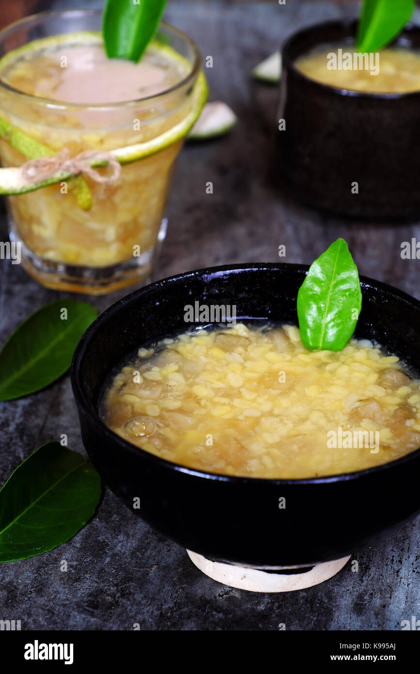 Vietnamese food for dessert, che buoi or grapefruit sweet gruel, a ...