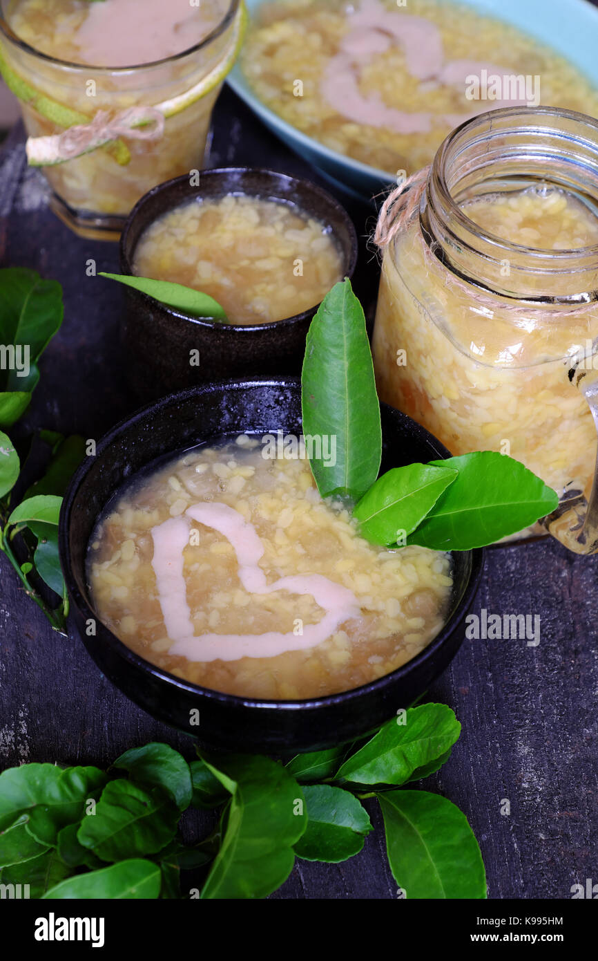 Vietnamese food for dessert, che buoi or grapefruit sweet gruel, a ...
