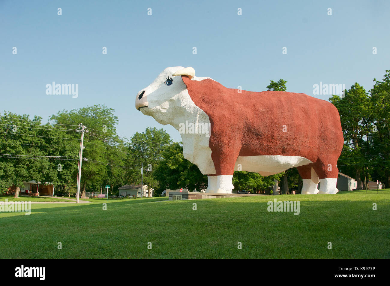 Albert The Bull at Audunon, Iowa, USA Stock Photo - Alamy