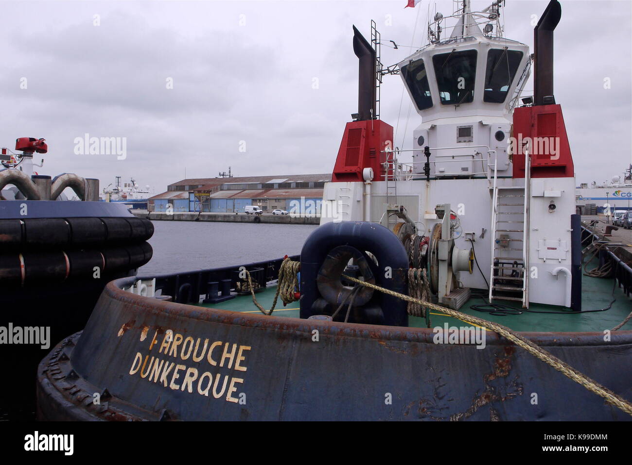 General views of Dunkerque harbour, Nord-Pas de Calais, France Stock ...