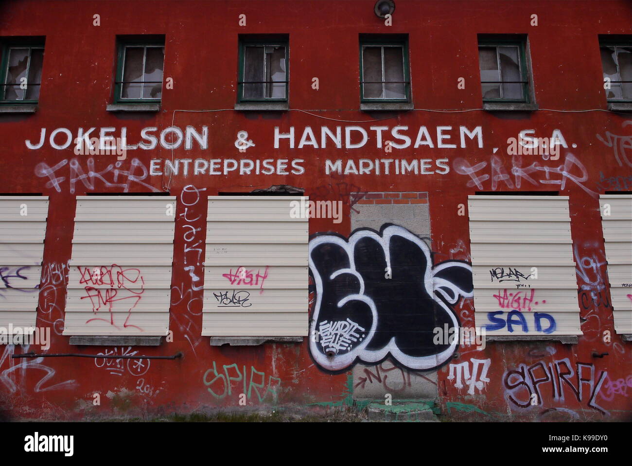 General views of Dunkerque harbour, Nord-Pas de Calais, France Stock ...