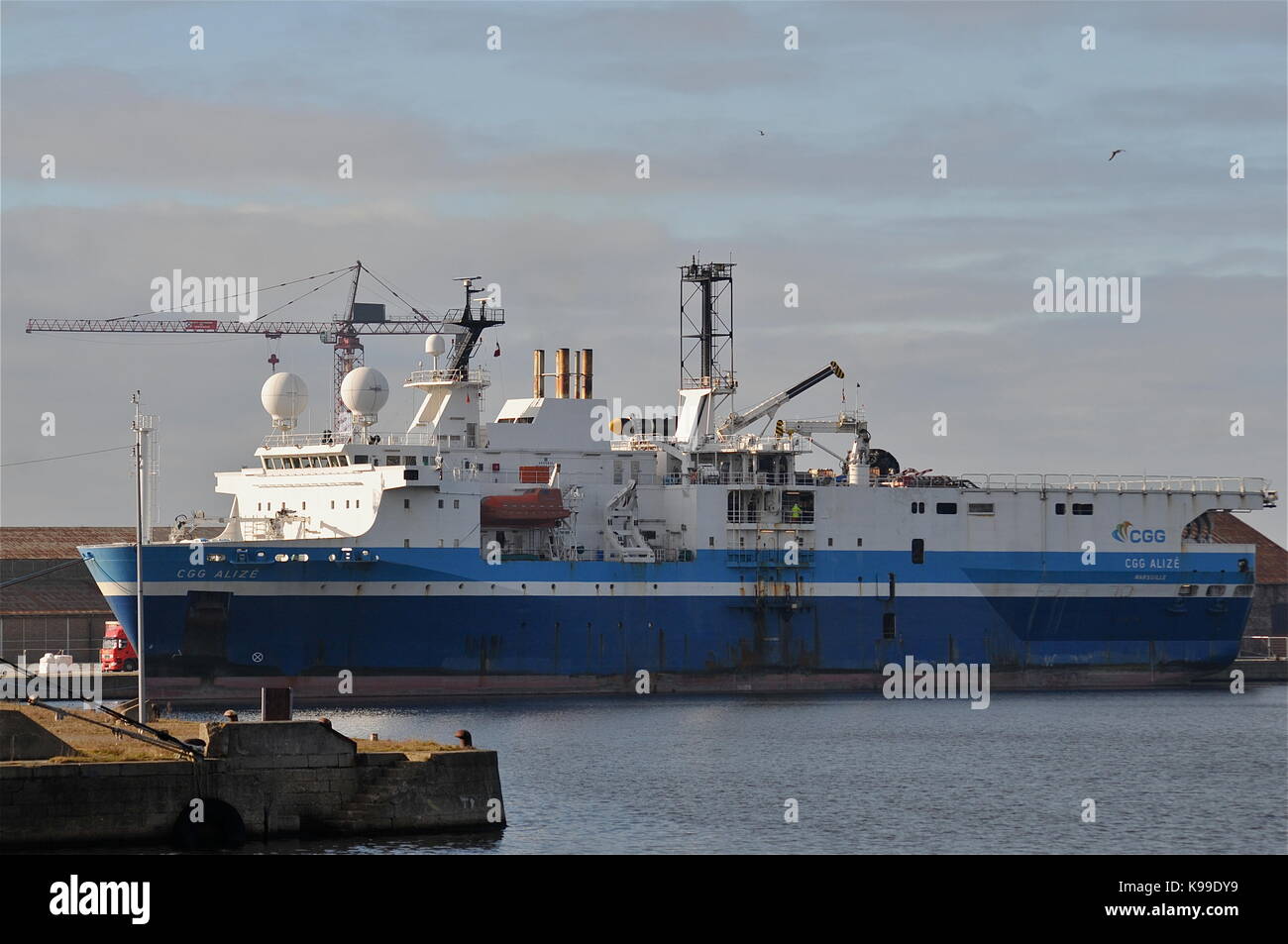 General views of Dunkerque harbour, Nord-Pas de Calais, France Stock ...