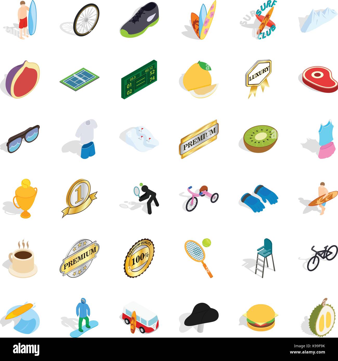Premium icons set, isometric style Stock Vector Image & Art - Alamy