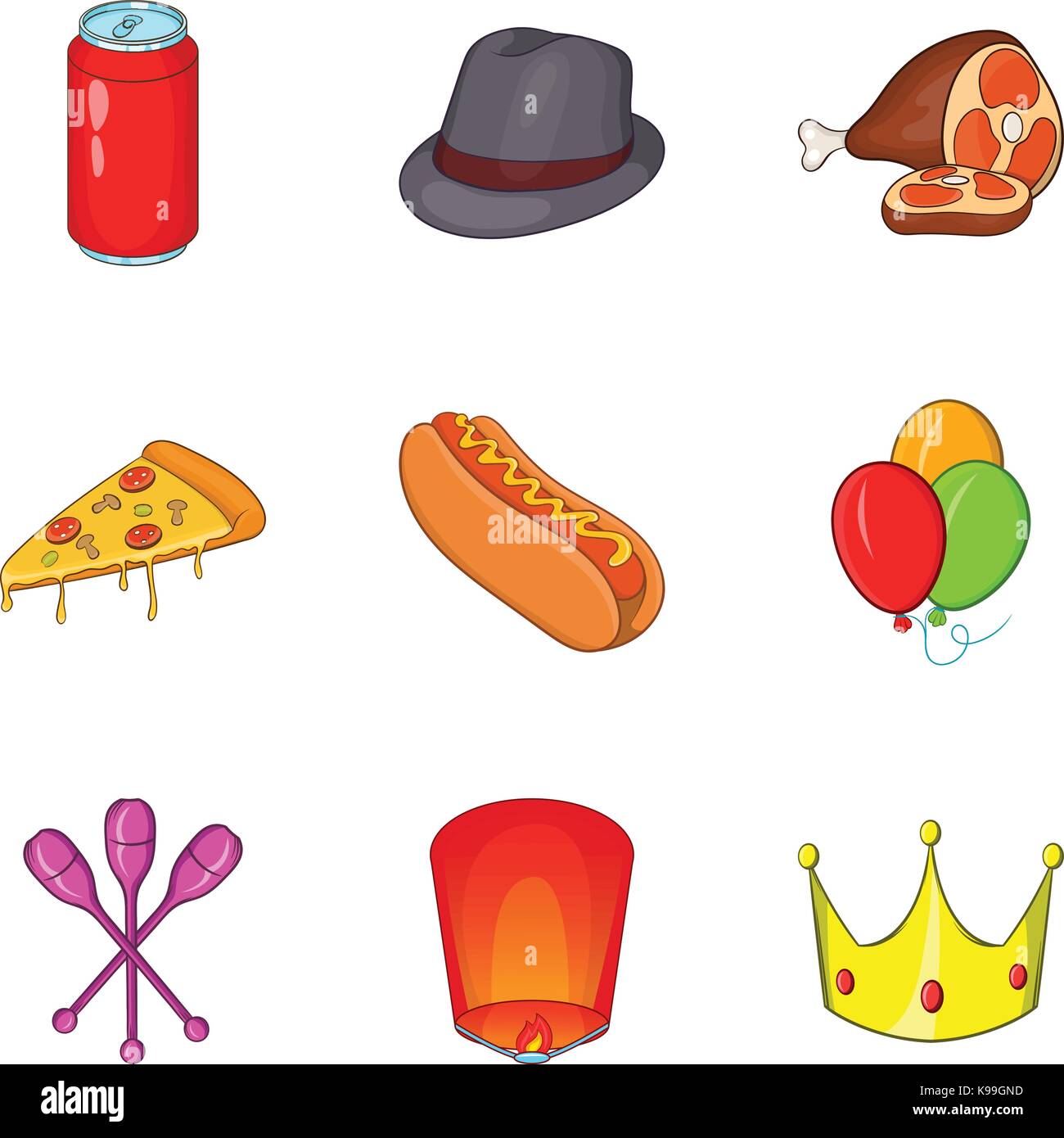 Takeaway food icons set, cartoon style Stock Vector Image & Art - Alamy Takeaway food icons set, cartoon style Stock Vector Image & Art - Alamy