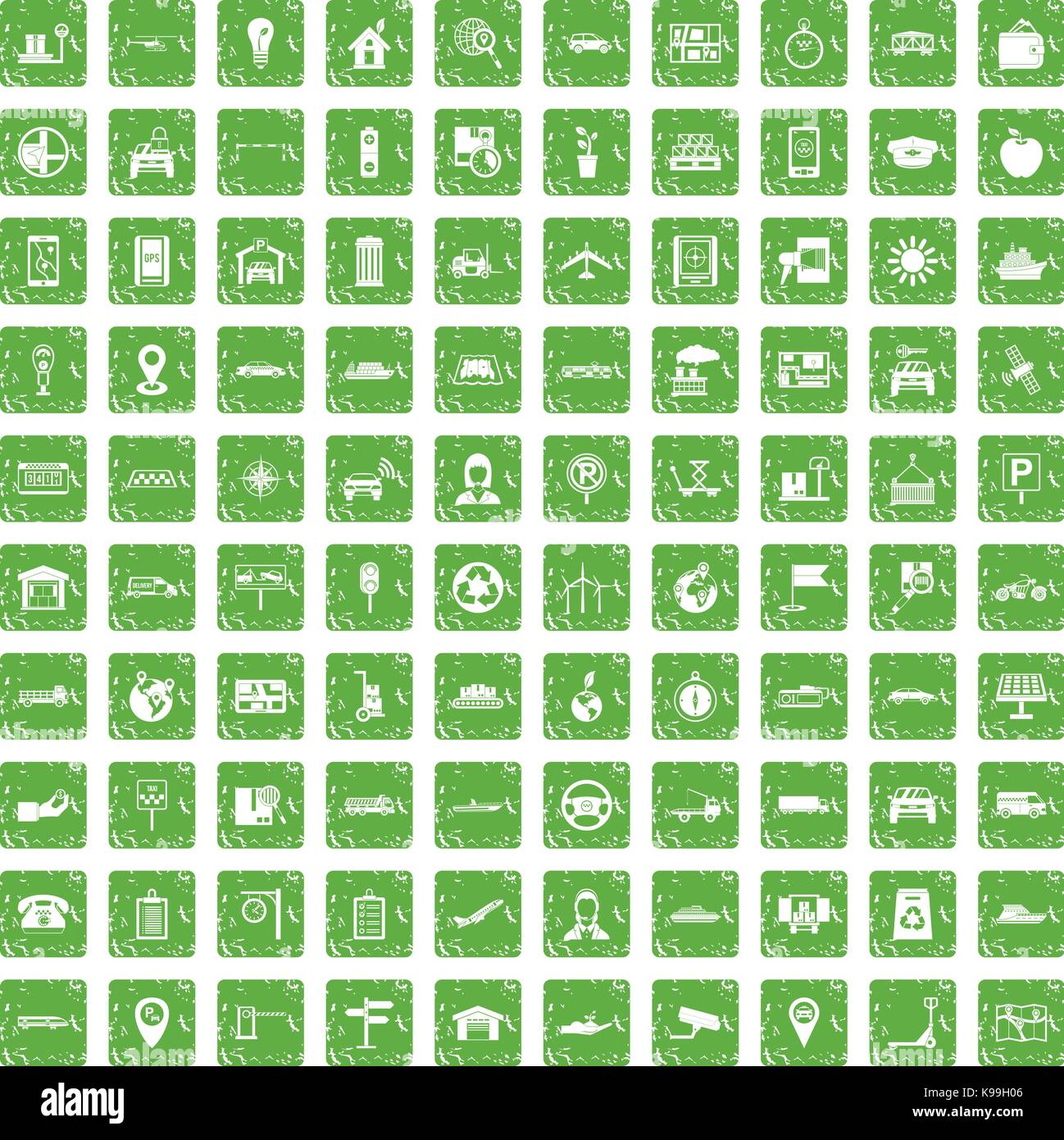100 navigation icons set grunge green Stock Vector Image & Art - Alamy