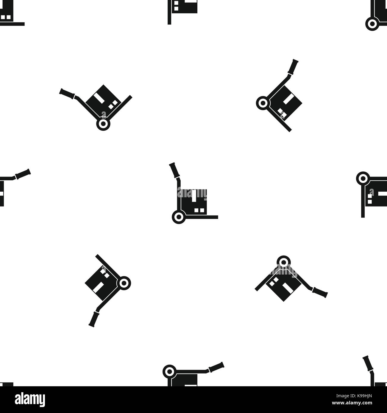 Truck with cargo pattern seamless black Stock Vector Image & Art - Alamy