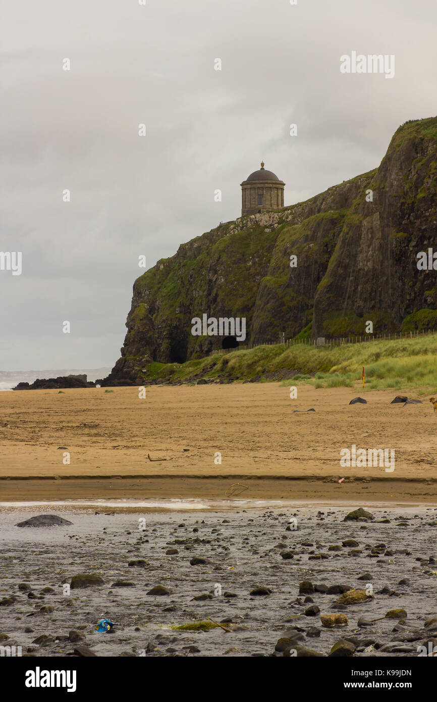 A view across Downhill beach in County Londonderry in Northern Ireland ...