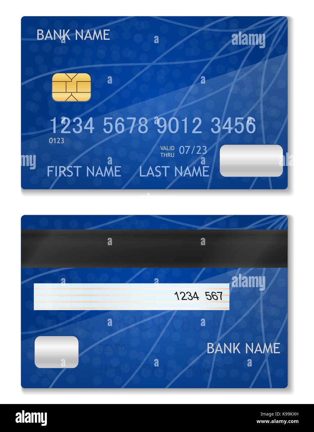 bank card stock vector illustration isolated on white background Stock ...