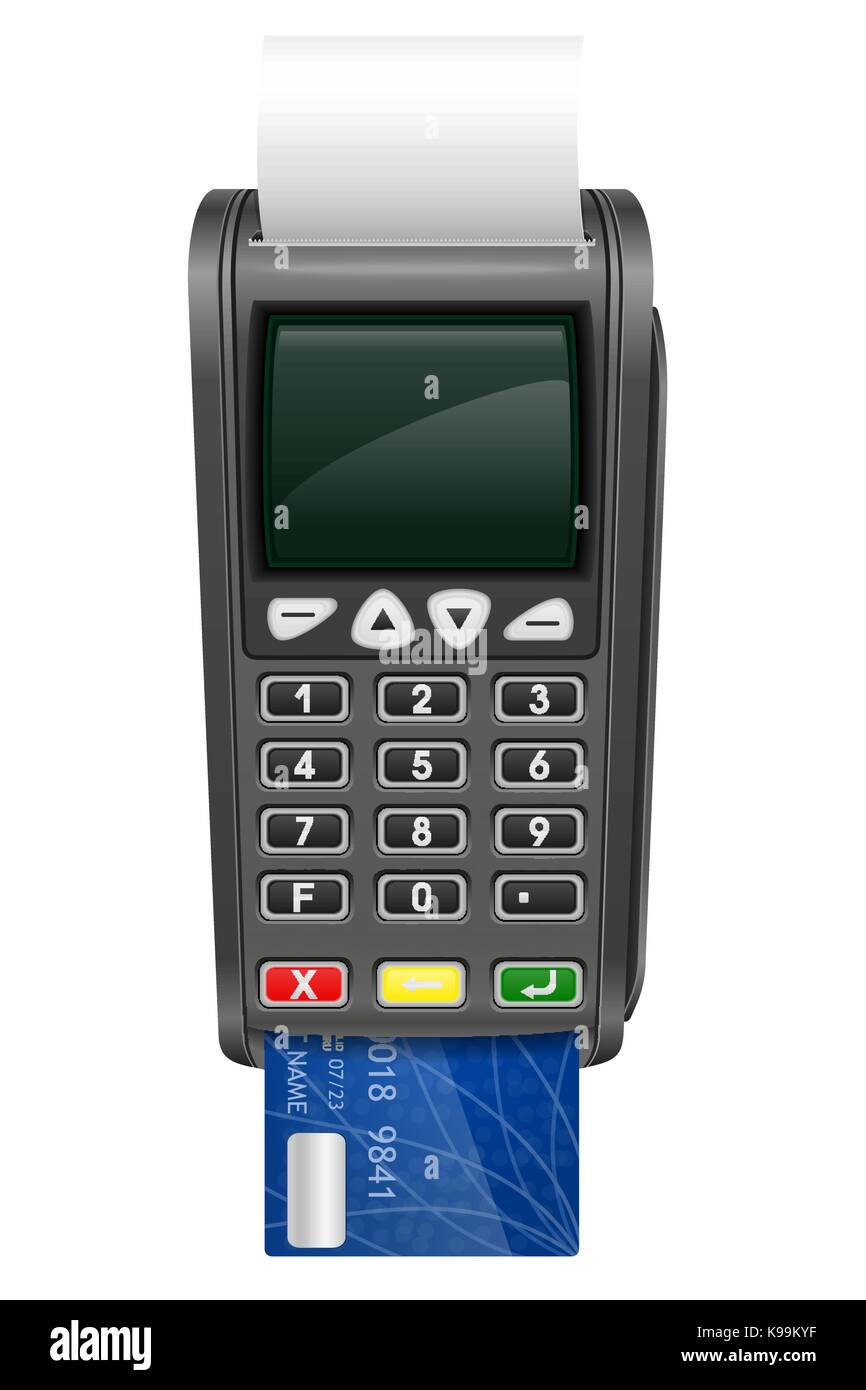 pos terminal stock vector illustration isolated on white background ...