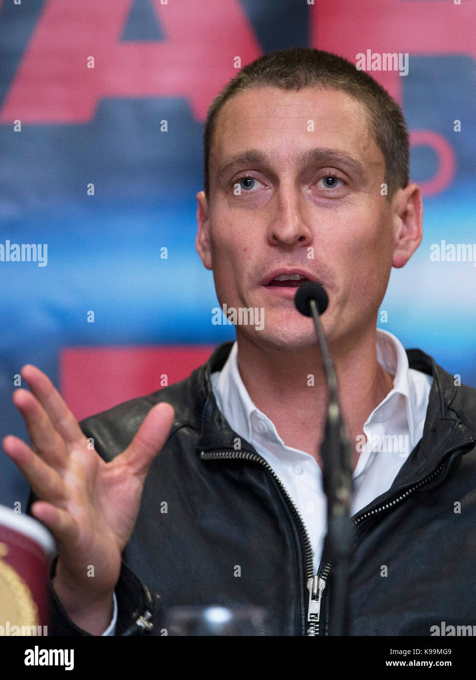 Old Trafford, Manchester, UK. 21st Sep, 2017. David Higgins, promotor ...