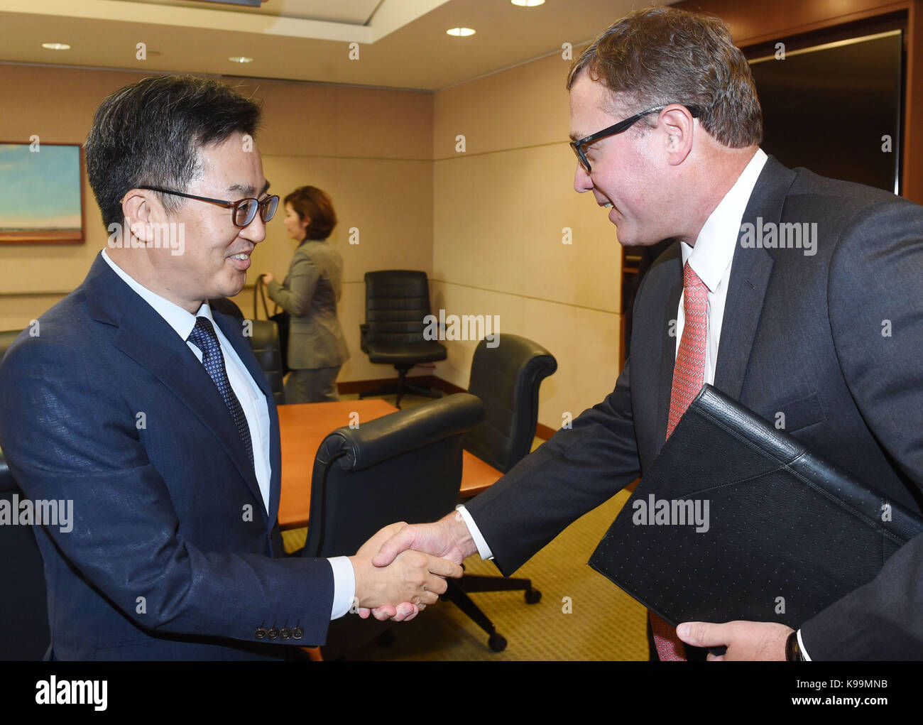 S. Korean finance minister downplays N.K. risks South Korea's Finance ...