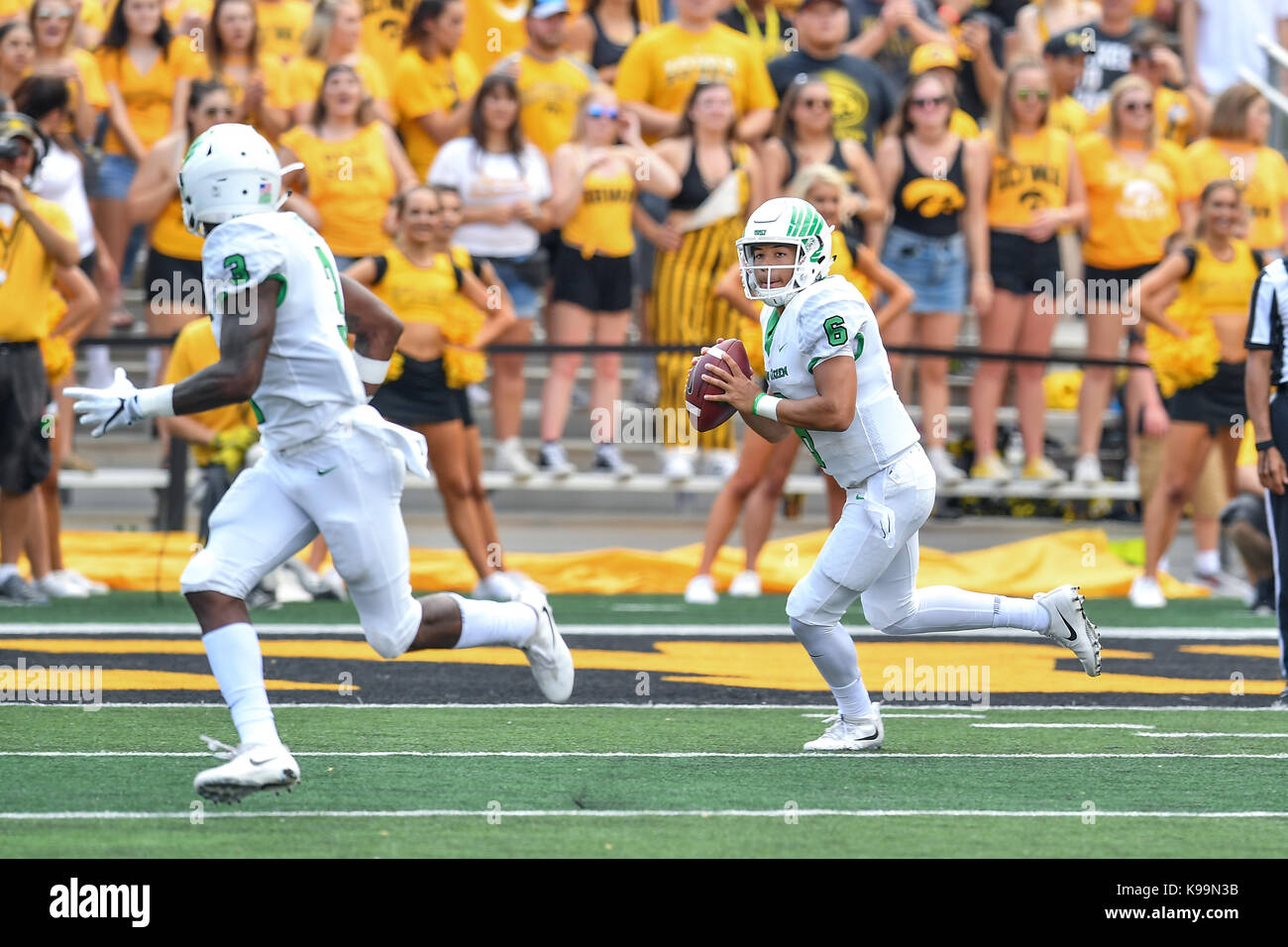 September 16, 2017: .North Texas Mean Green quarterback Mason Fine (6 ...