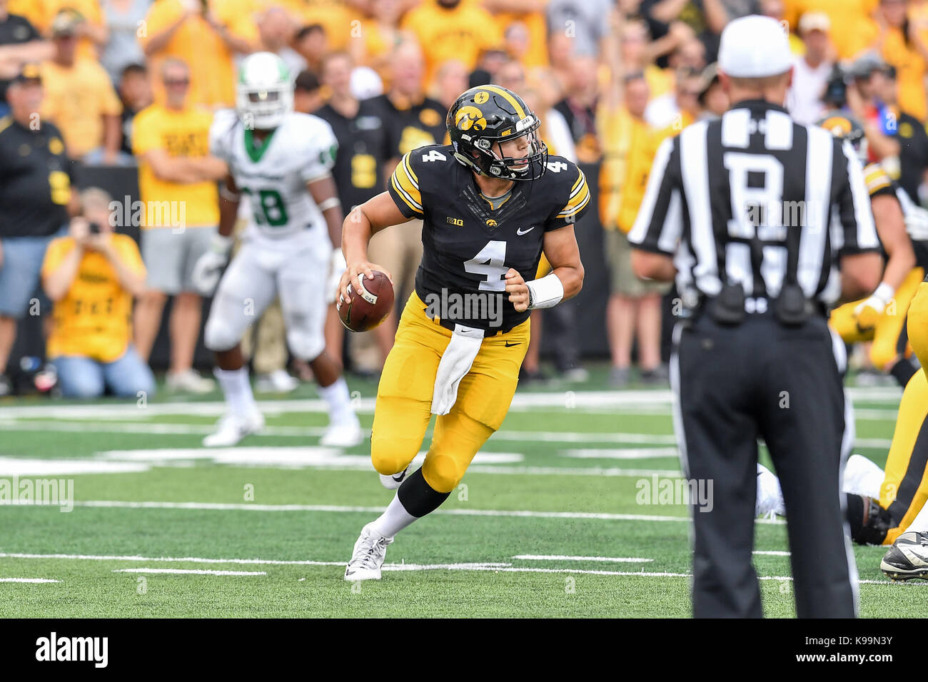 September 16, 2017: .North Texas Mean Green running back Anthony Wyche ...