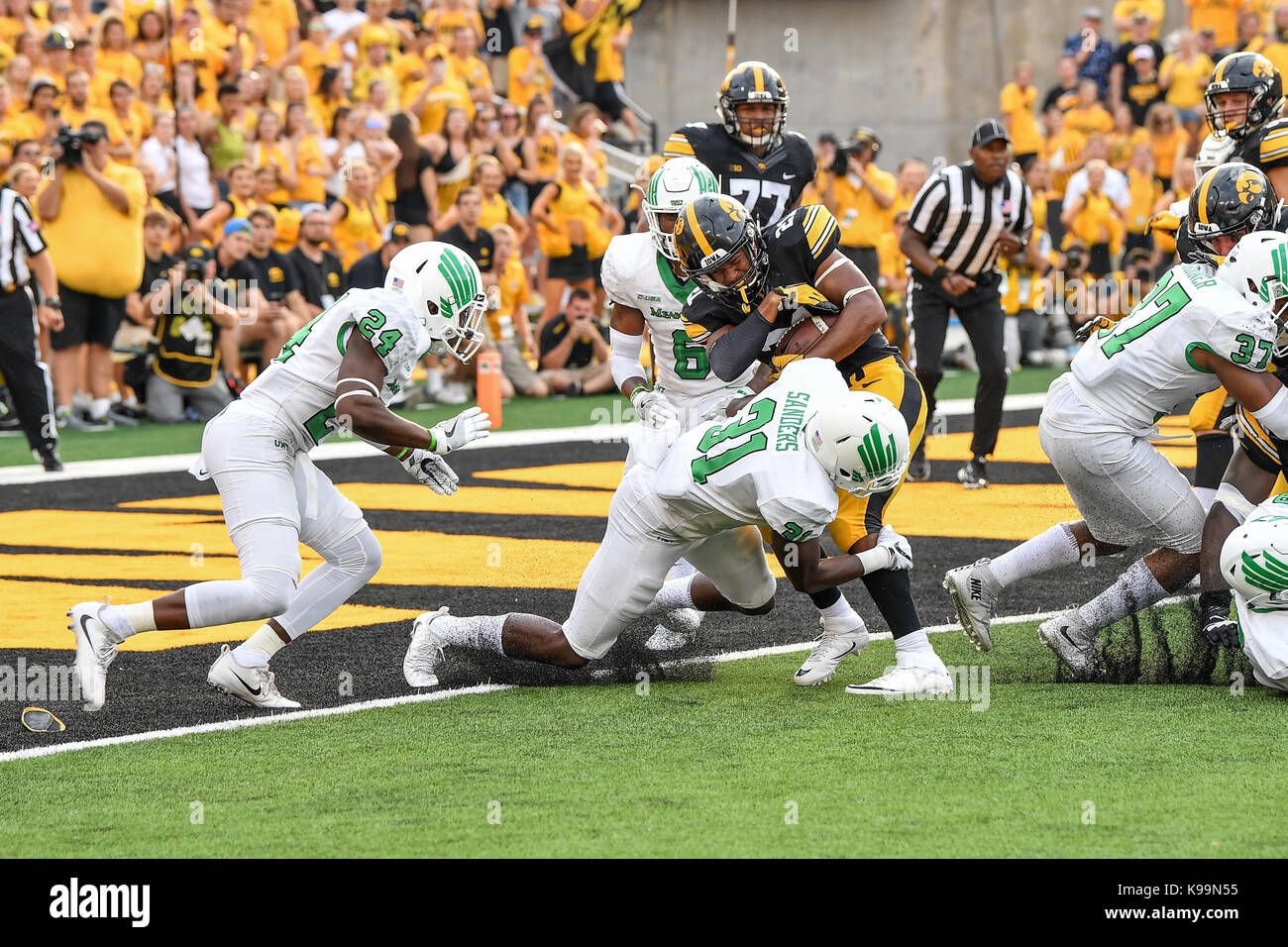 September 16, 2017: .Iowa Hawkeyes running back Ivory Kelly-Martin (21 ...