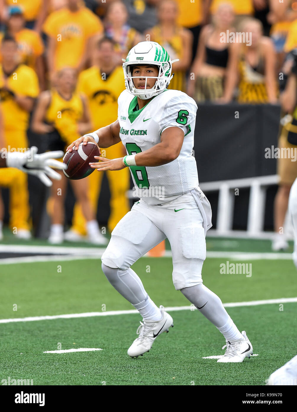 September 16, 2017: .North Texas Mean Green quarterback Mason Fine (6 ...
