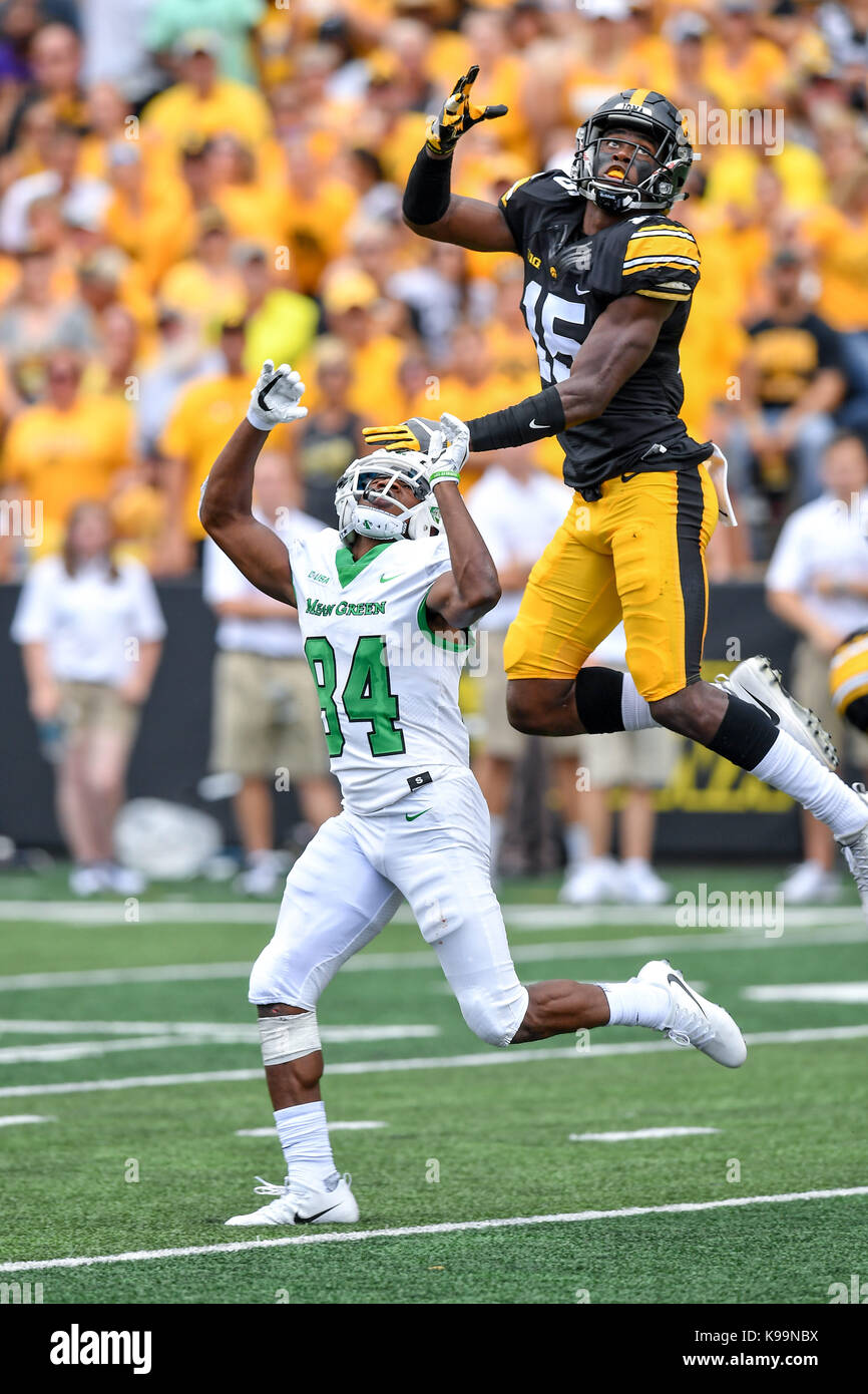September 16, 2017: .Iowa Hawkeyes defensive back Joshua Jackson (15 ...