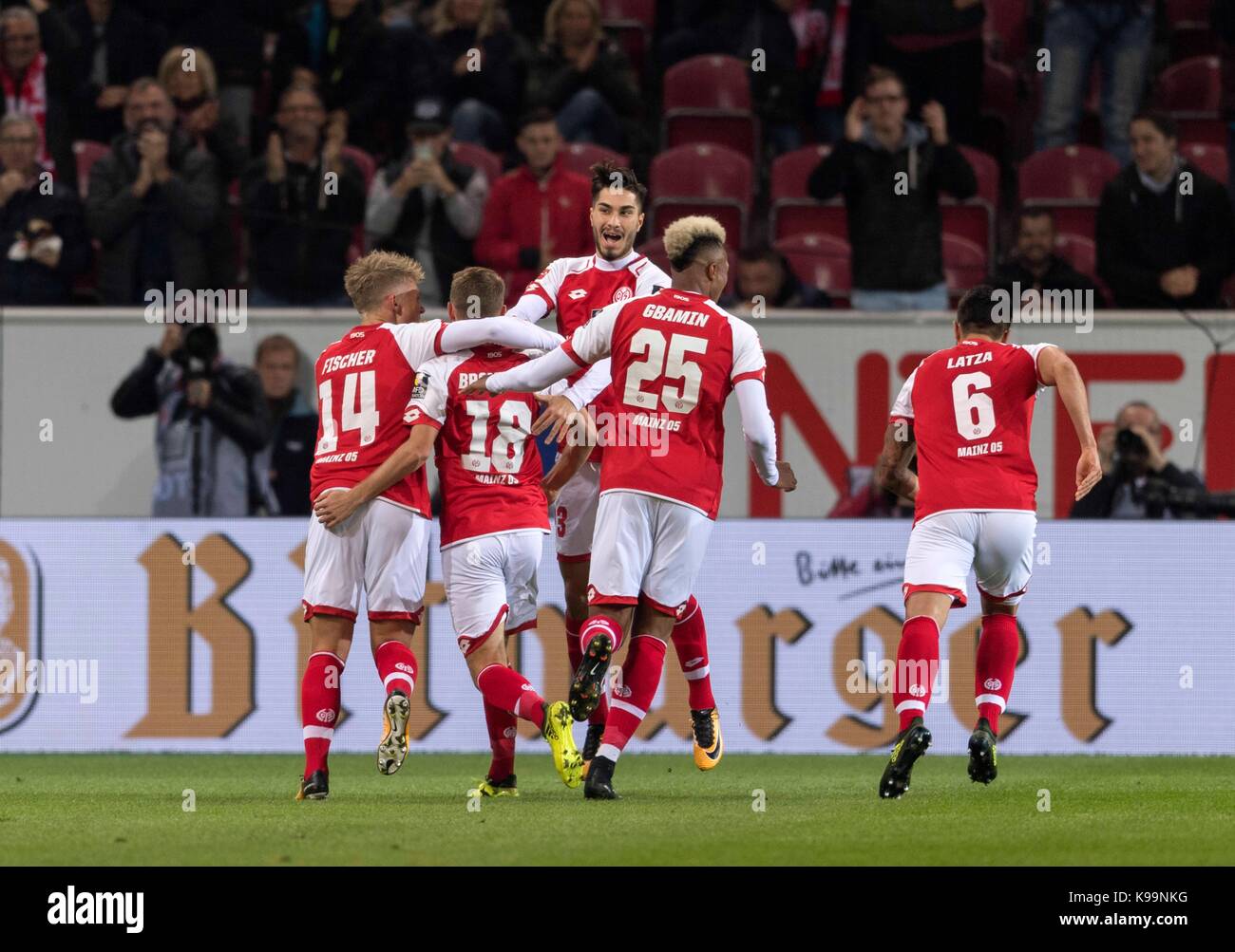 Mainz team group, SEPTEMBER 20, 2017 - Football / Soccer : Danny Latza ...