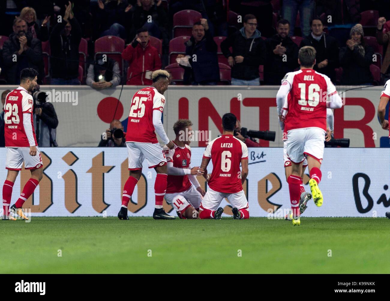 Mainz team group, SEPTEMBER 20, 2017 - Football / Soccer : Danny Latza ...