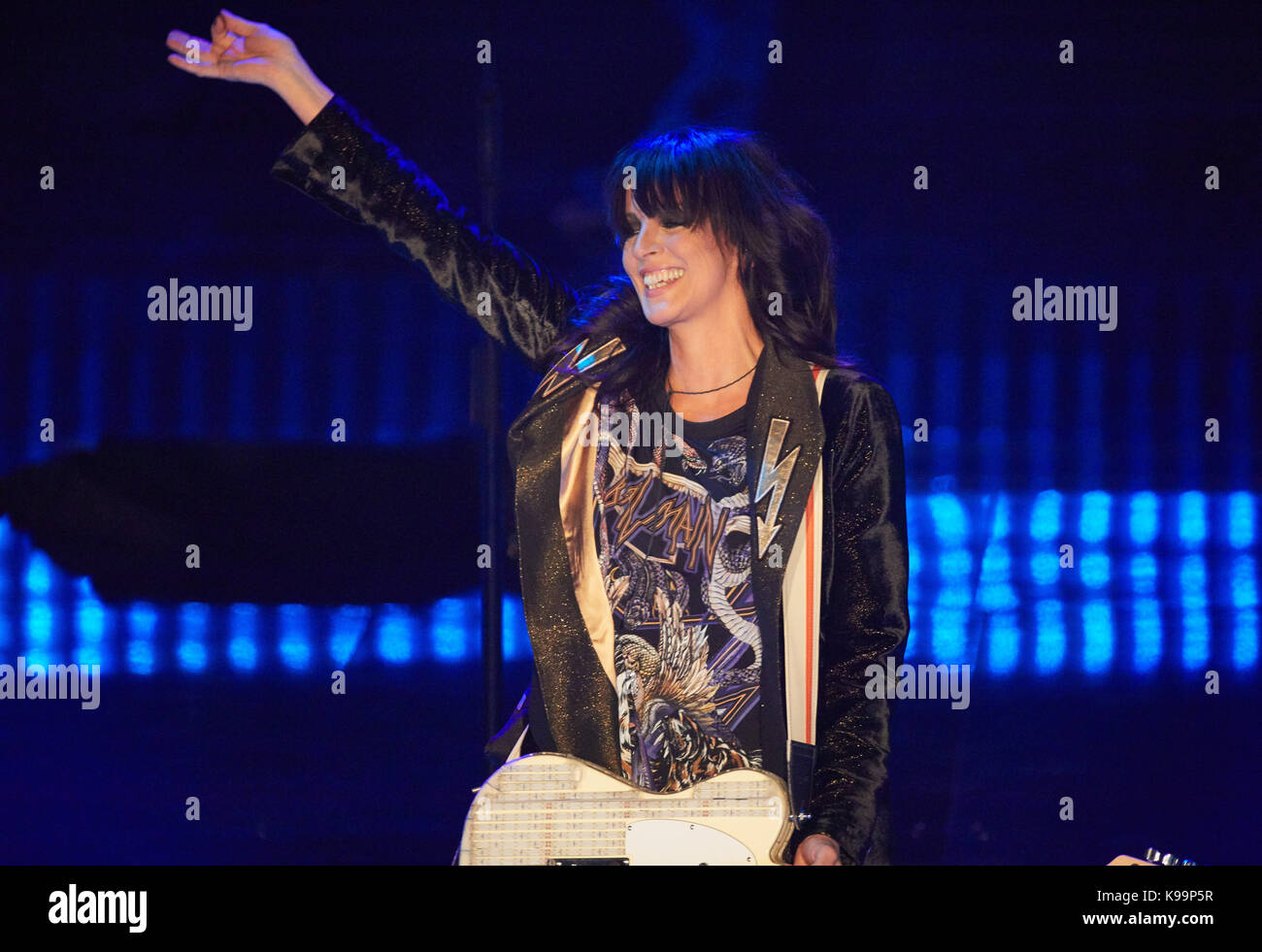 Nena performs during the shooting of the TV show 'Nena - Nichts ...