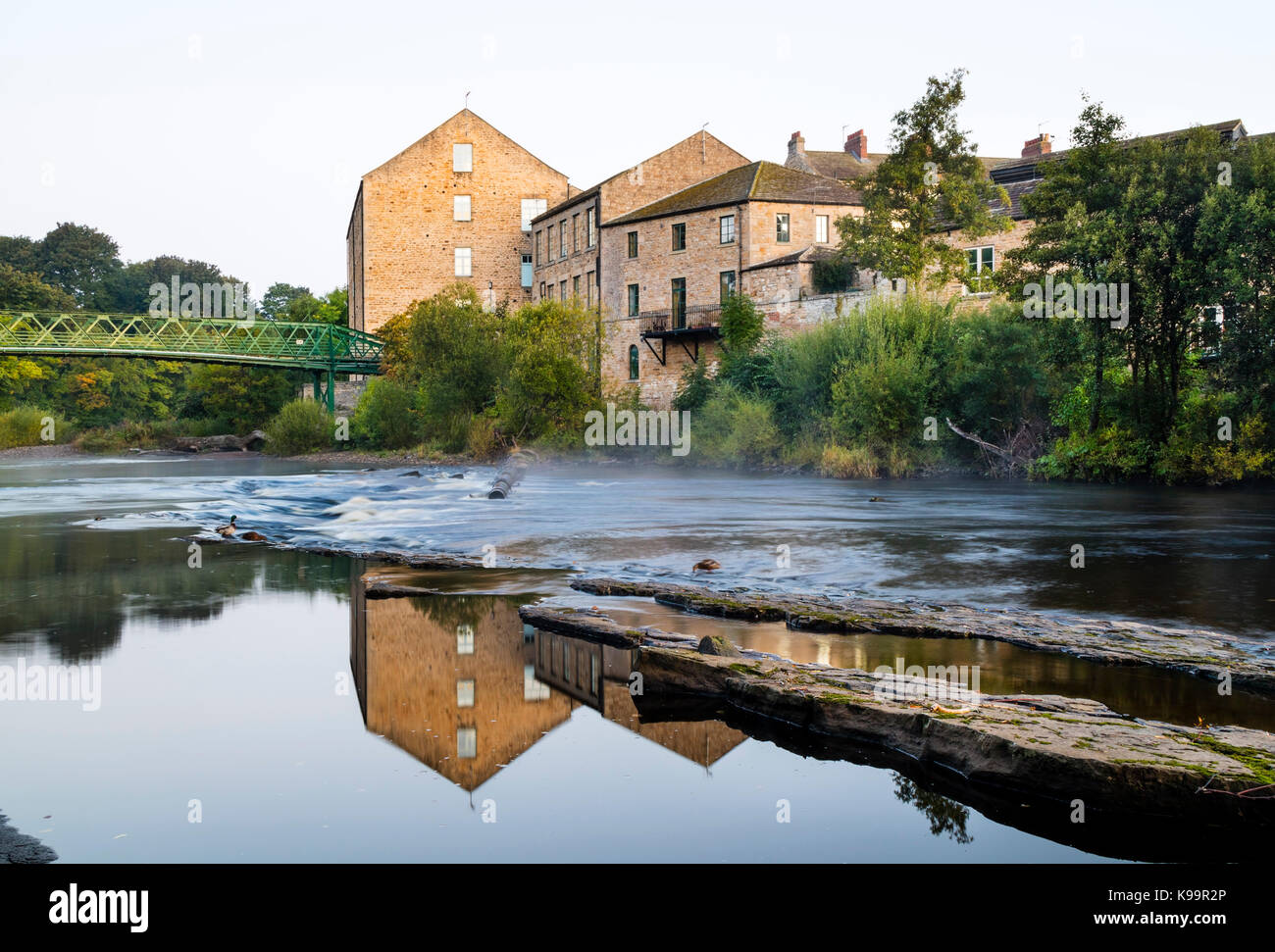 Thorngate Bridge, River Tees, Barnard Castle, Teesdale, County Durham ...