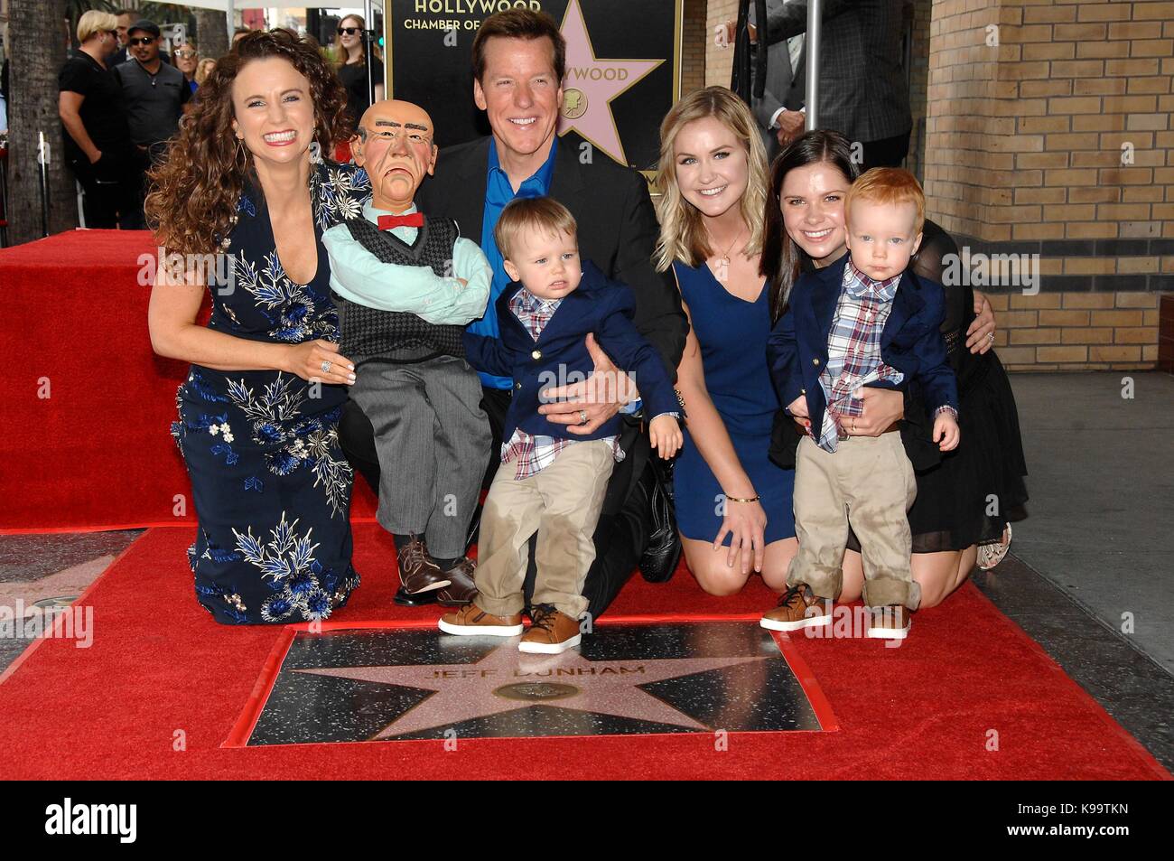Los Angeles, CA, USA. 21st Sep, 2017. Jeff Dunham, family at the ...