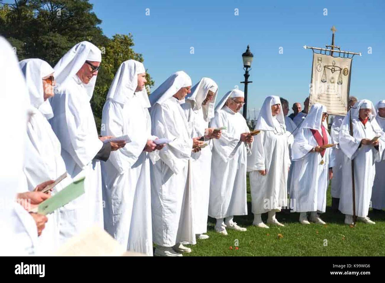 London, UK. 22nd Sep, 2017. The Druid Order celebrates the Autumn ...