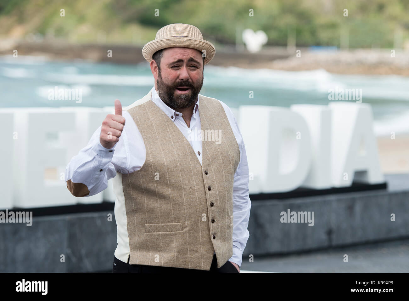 San Sebastian, Spain. 22nd Sep, 2017. Actor Celyn Jones at the ...