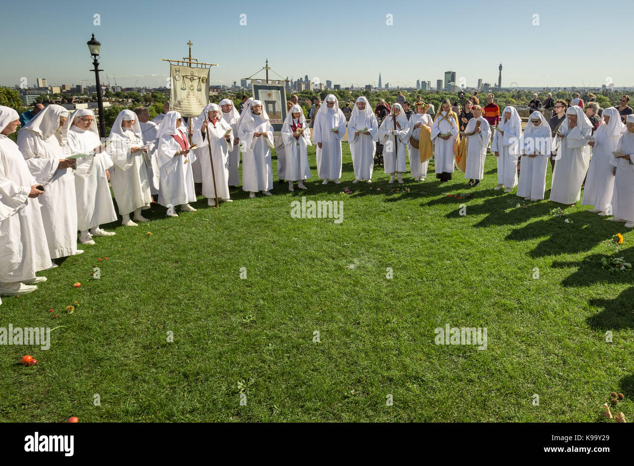 London, UK. 22nd Sept, 2017. British Druid Order celebrate 300 years of ...