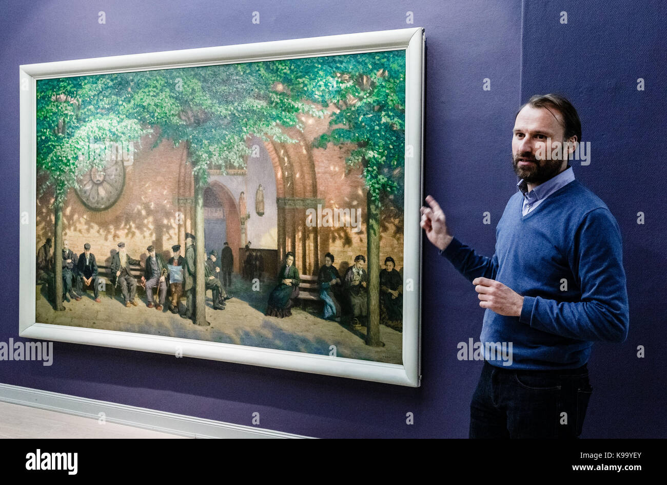 Luebeck, Germany. 22nd Sep, 2017. Museum director Alexander Bastek ...
