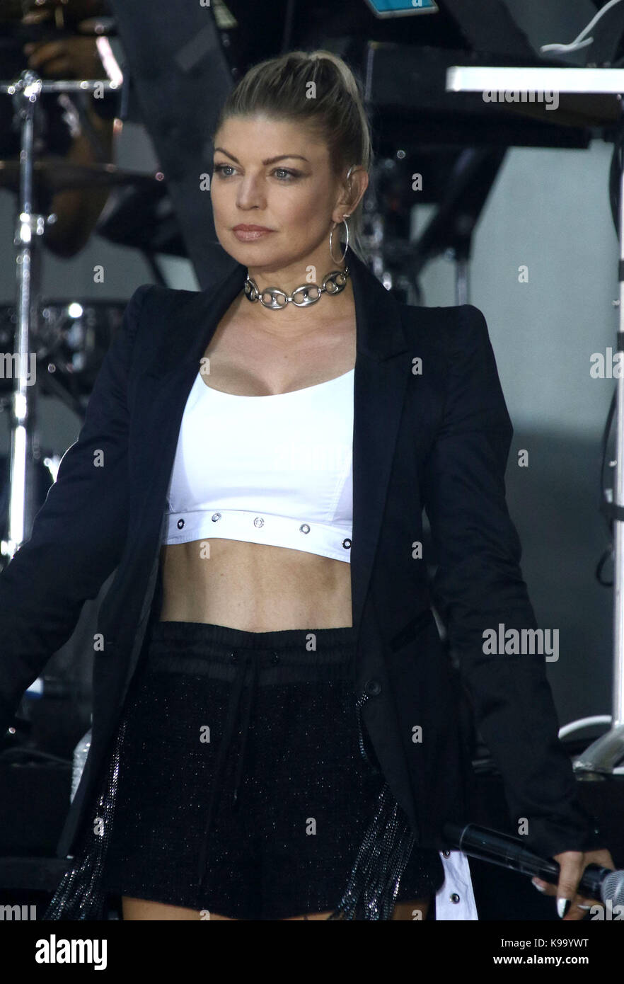 New York, New York, USA. 22nd Sep, 2017. Singer FERGIE performs on the ...