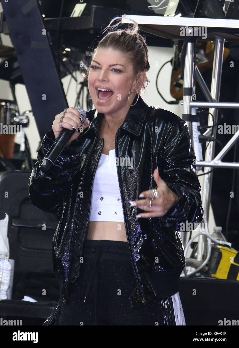 New York, New York, USA. 22nd Sep, 2017. Singer FERGIE performs on the ...