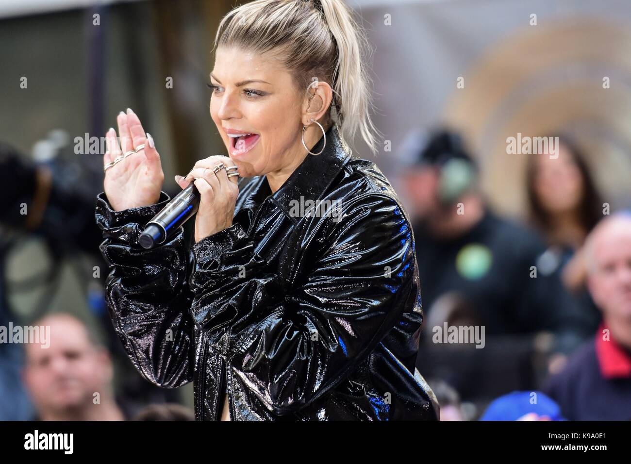 Fergie on stage for NBC Today Show Concert with FERGIE, Rockefeller ...