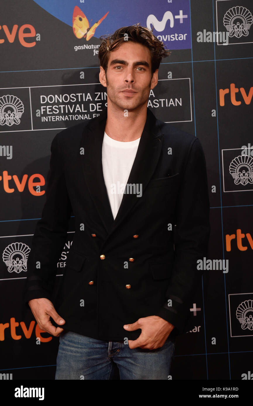 San Sebastian, Spain. 22nd Sep, 2017. Model Jon Kortajarena at the ...