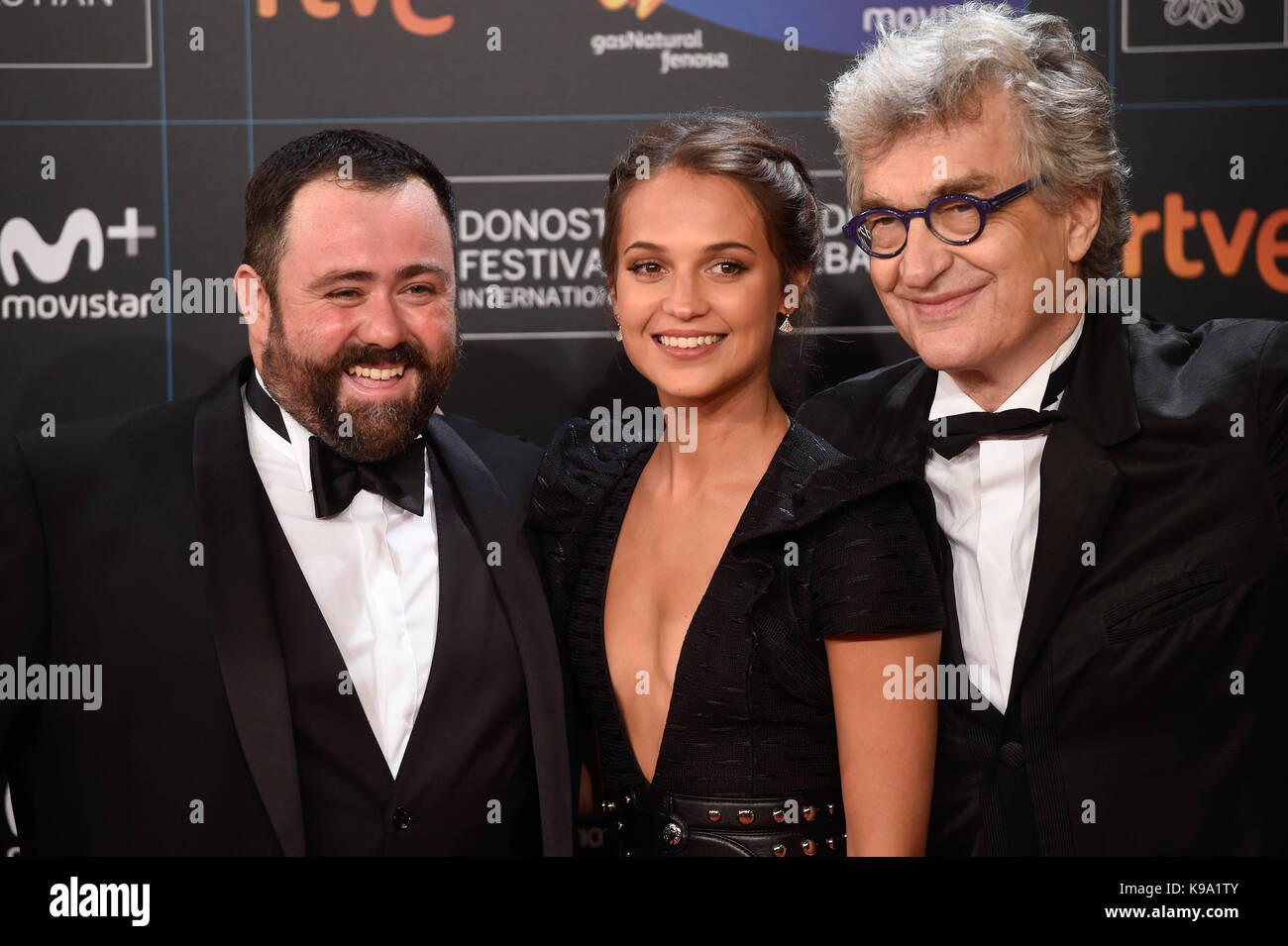 San Sebastian, Spain. 22nd Sep, 2017. Director Wim Wnders, Actress ...
