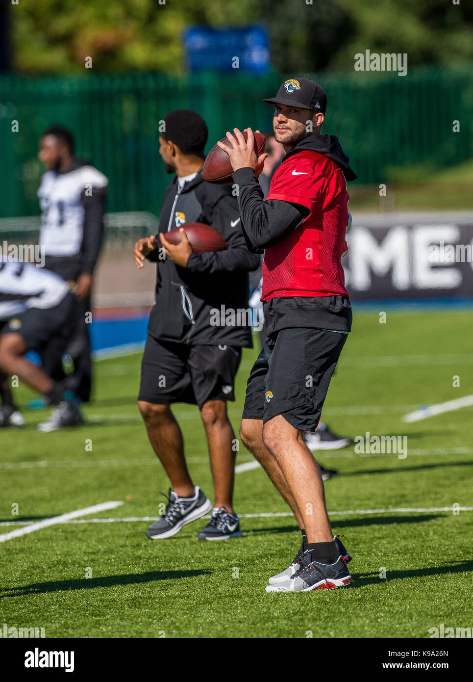 NFL Jacksonville Jaguars practice at Allianz Park Stock Photo - Alamy