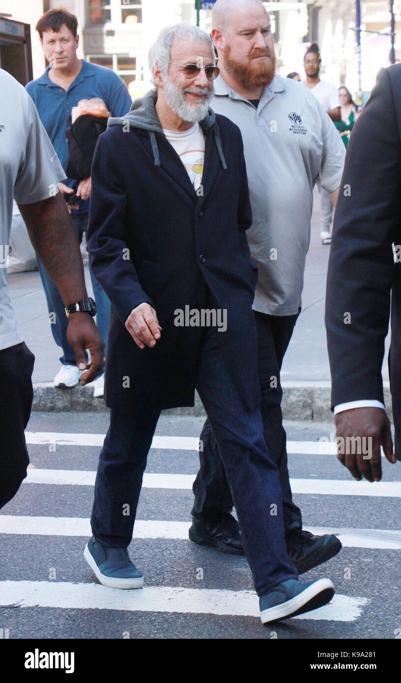 New York, NY, USA. 22nd Sep, 2017. Yusuf Islam at Build Series ...