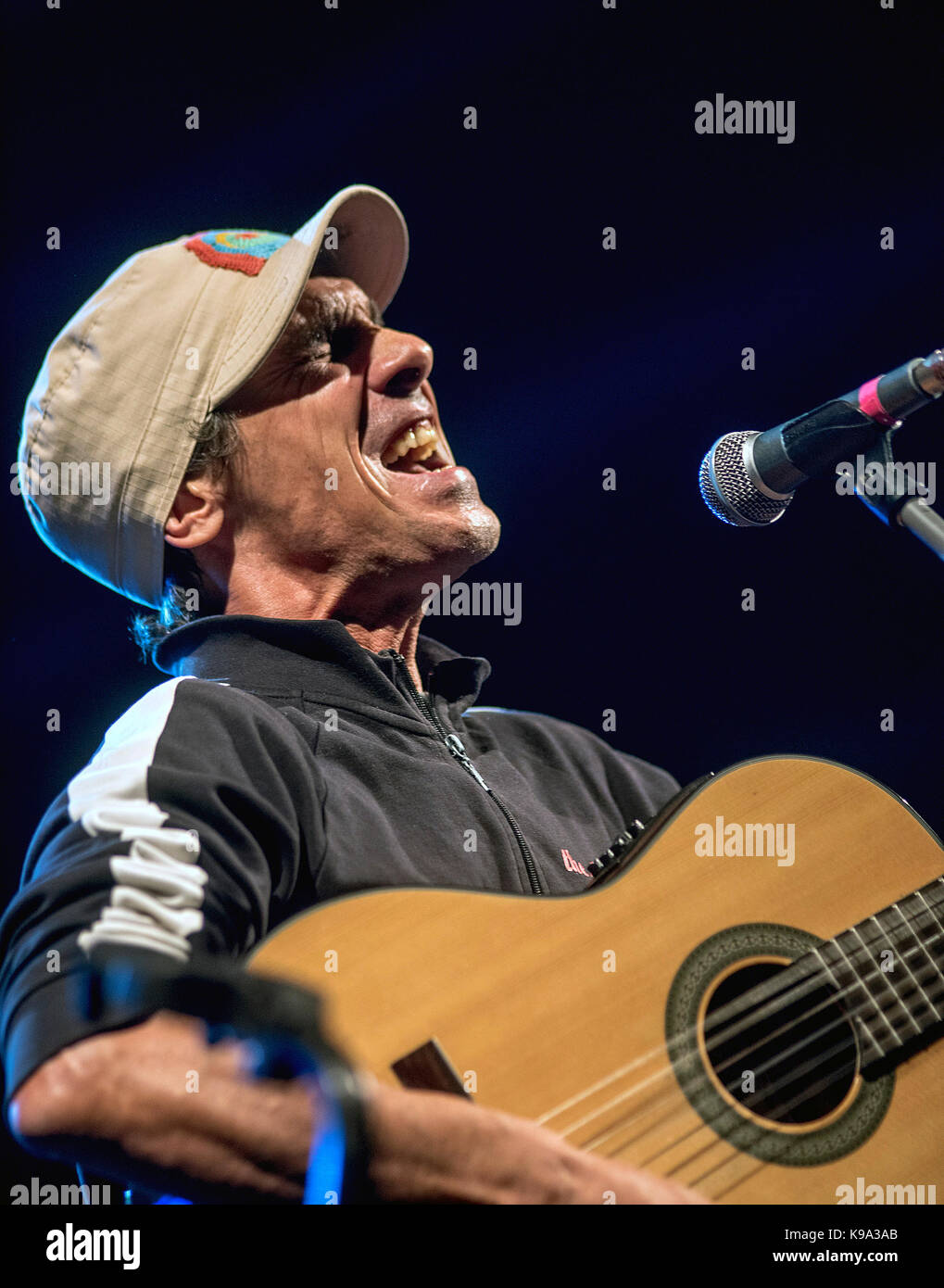 Athens, Greece. 22nd Sep., 2017. Spanish musician Manu Chao performs in ...