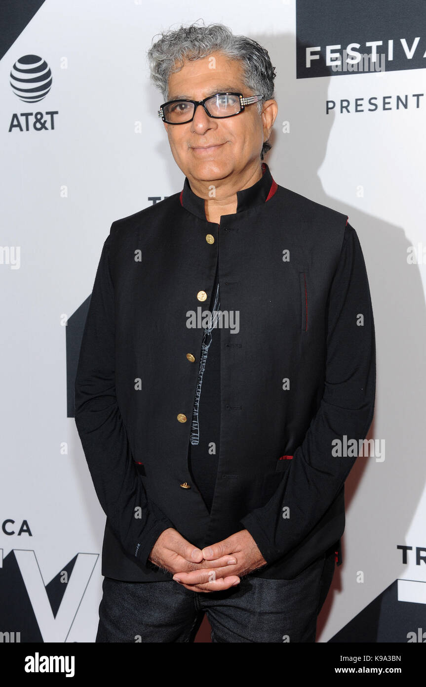 New York, NY, USA. 22nd Sep, 2017. Deepak Chopra attends the Tribeca TV ...