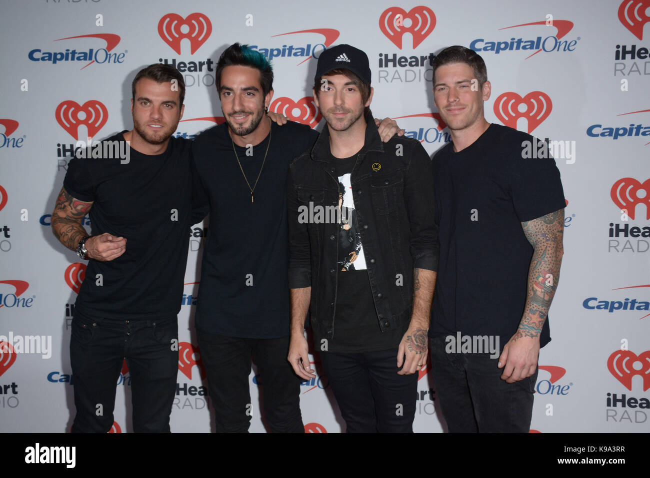 Las Vegas, Nevada, USA. 22nd Sep, 2017. Music group All Time Low attend ...