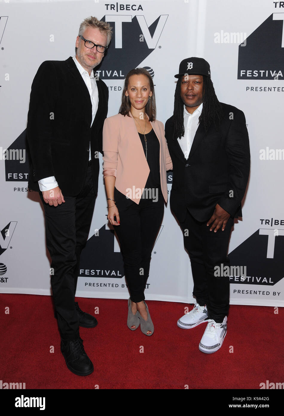 New York, NY, USA. 22nd Sep, 2017. Jon Sinclair, Keayr Braxton, and ...