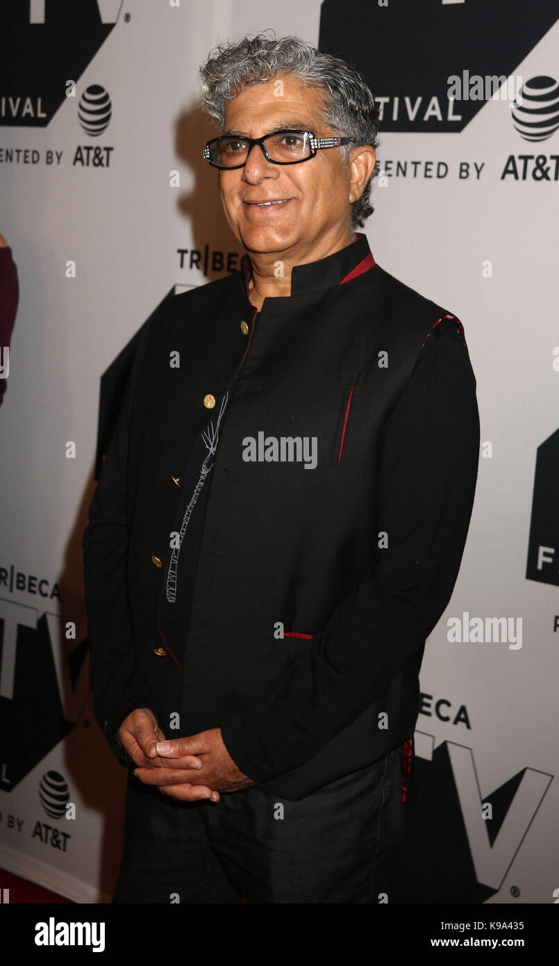New York, New York, USA. 22nd Sep, 2017. DEEPAK CHOPRA attends the ...