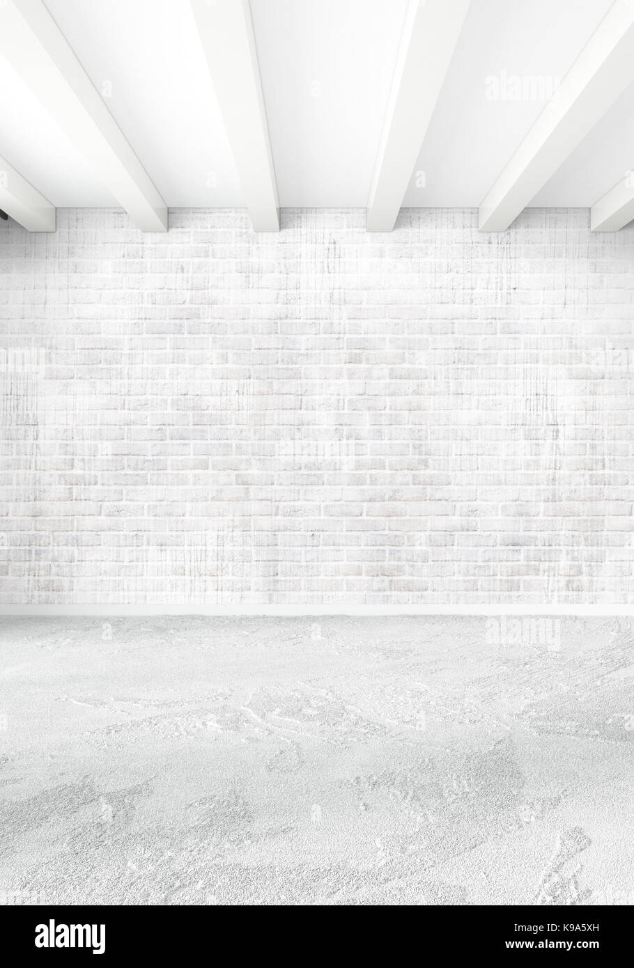 Vertical empty room in minimalism style Interior design with stylish ...