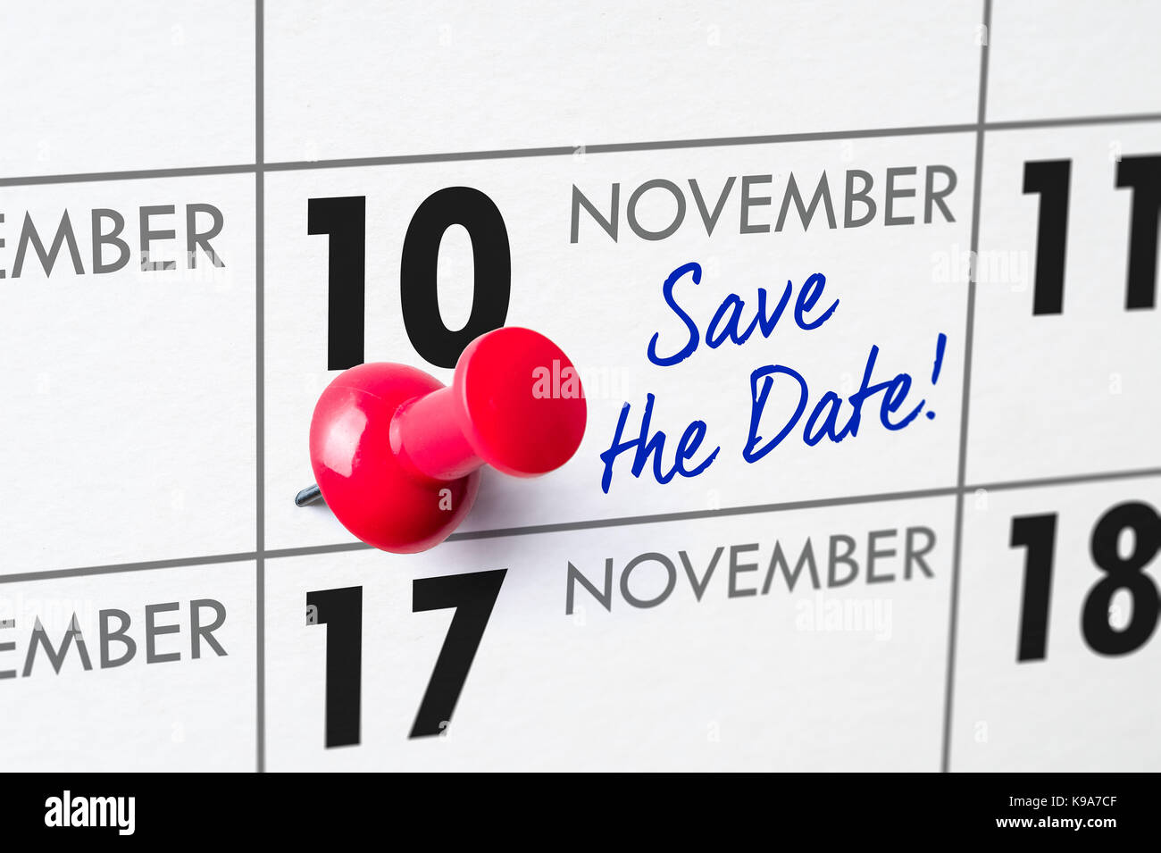 10 november calendar hi-res stock photography and images - Alamy