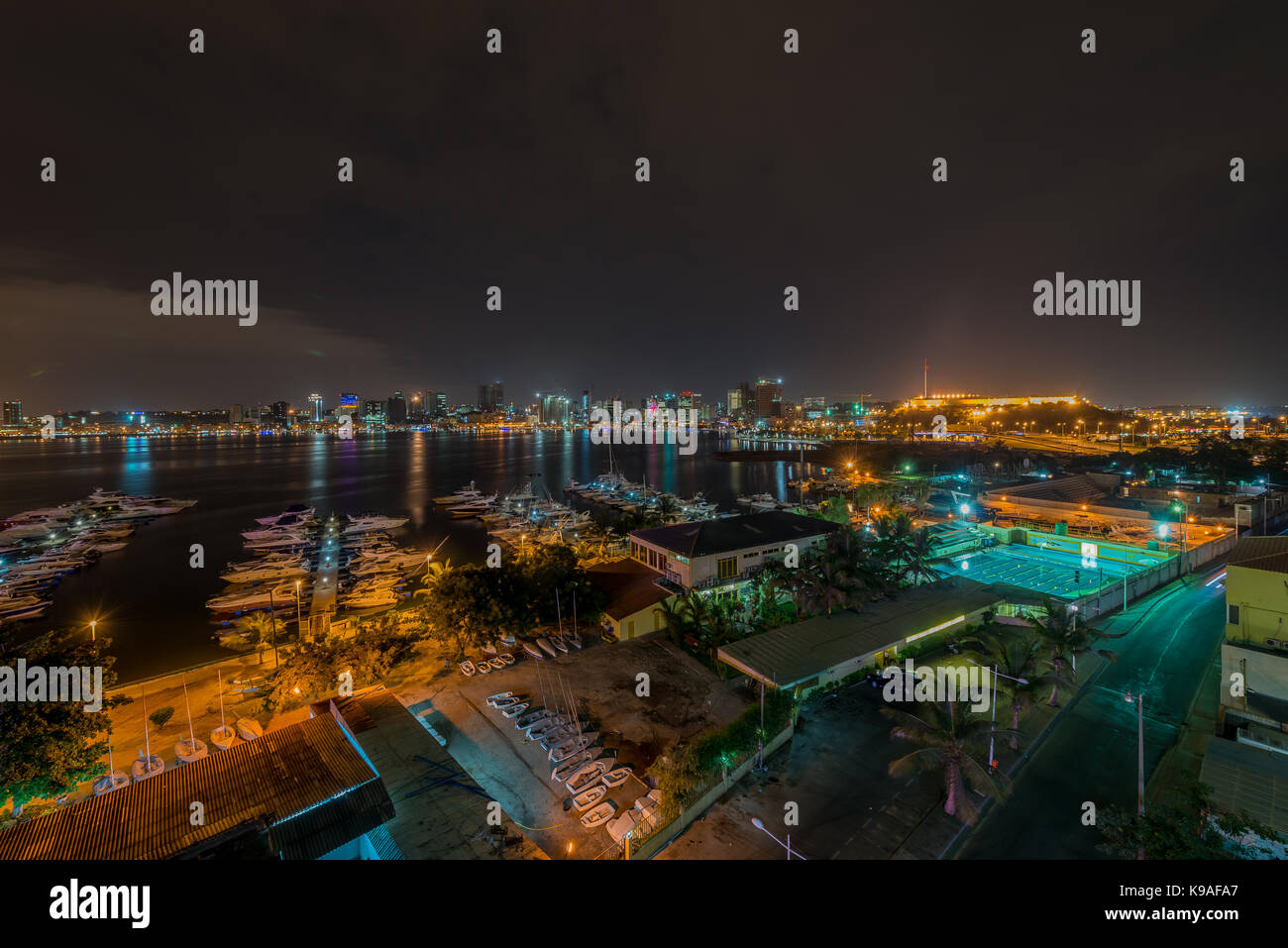 Luanda by Night Stock Photo - Alamy