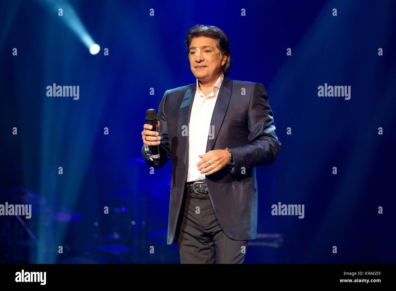 Singer Frederic Francois in concert in Nice on 2015/03/14 Stock Photo ...