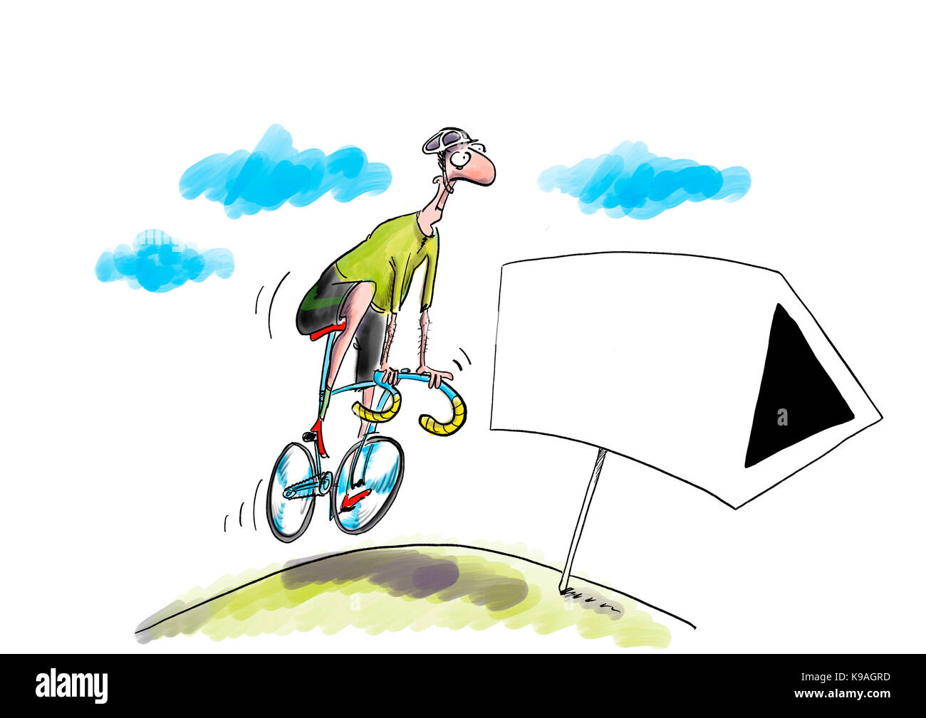 Young racing cyclist man with bike Stock Photo - Alamy