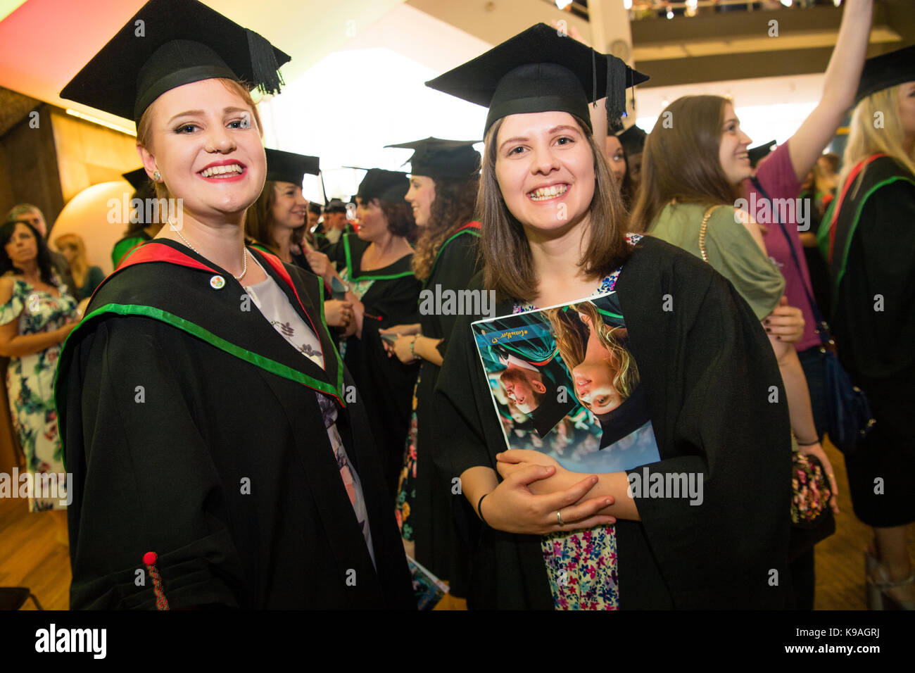 Higher Education in the UK: Aberystwyth University students wearing ...