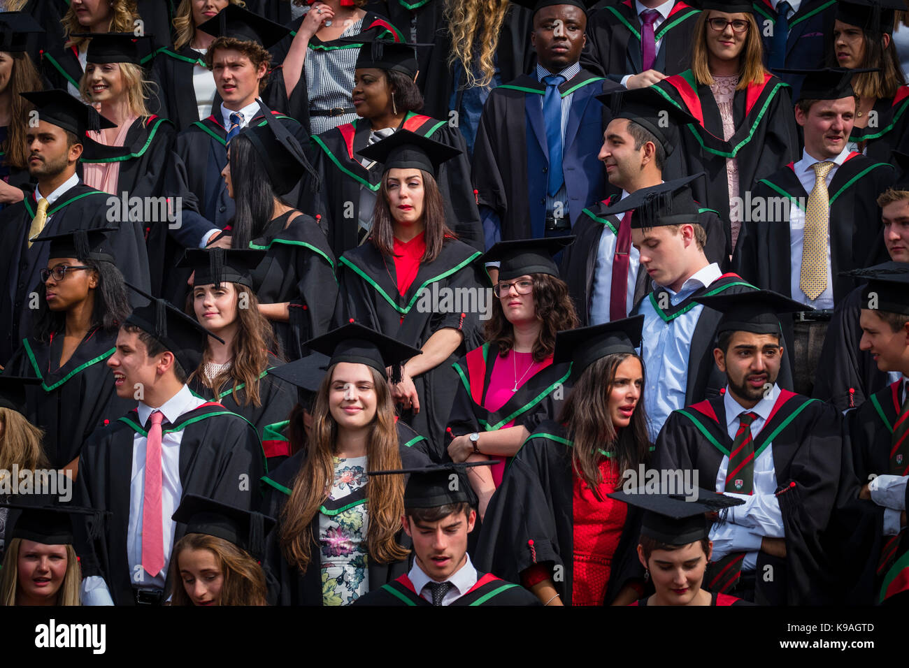 Higher Education in the UK: Aberystwyth University students wearing ...