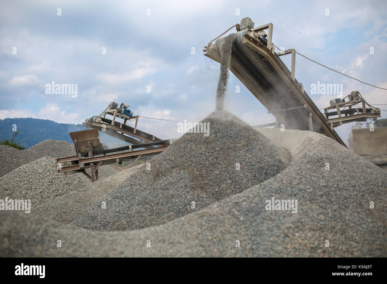 Heavy machinery at the quarry Stock Photo - Alamy