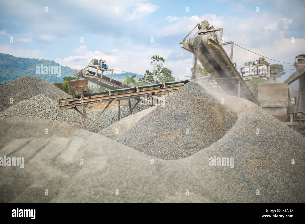 Heavy machinery at the quarry Stock Photo - Alamy